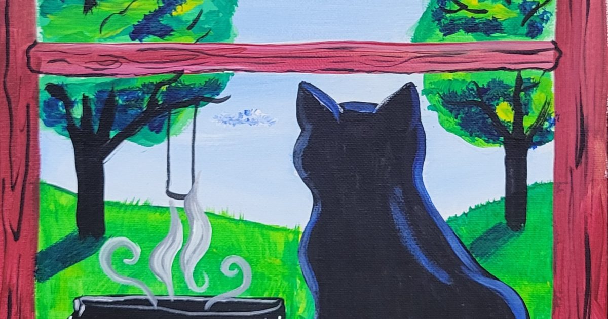"Spring Meow-ing" Instructed Paint | Visit Joplin